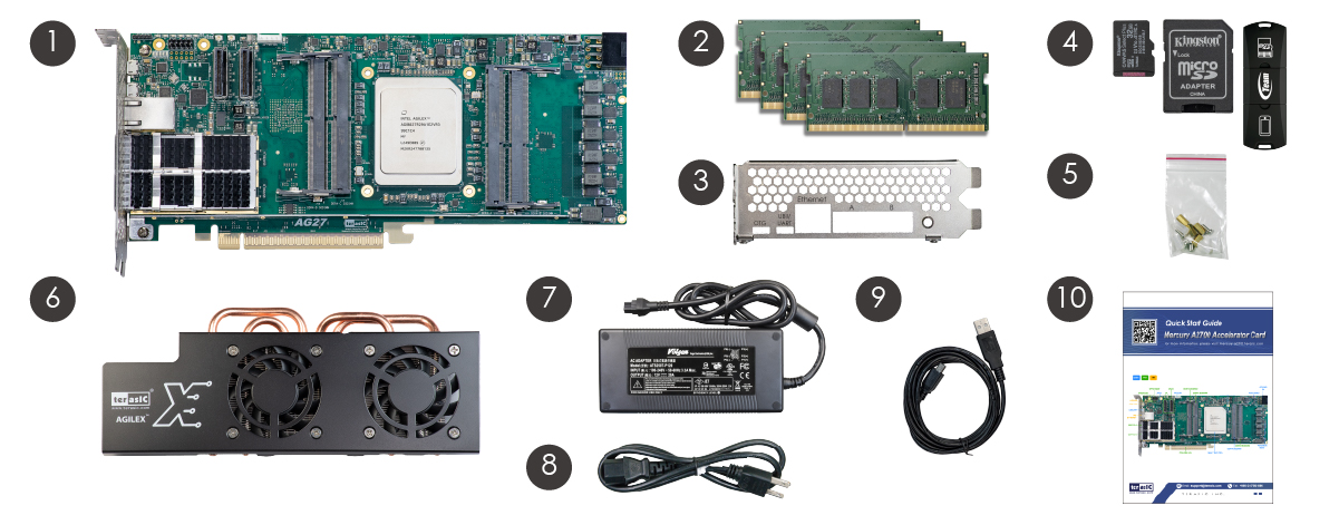 Terasic - 母板 - Agilex 7 - Mercury A2700 Accelerator Card