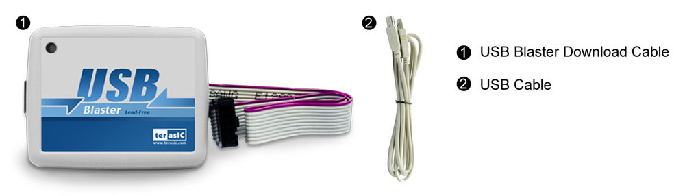 Terasic - USB Blaster Cable - USB Blaster 下载电缆